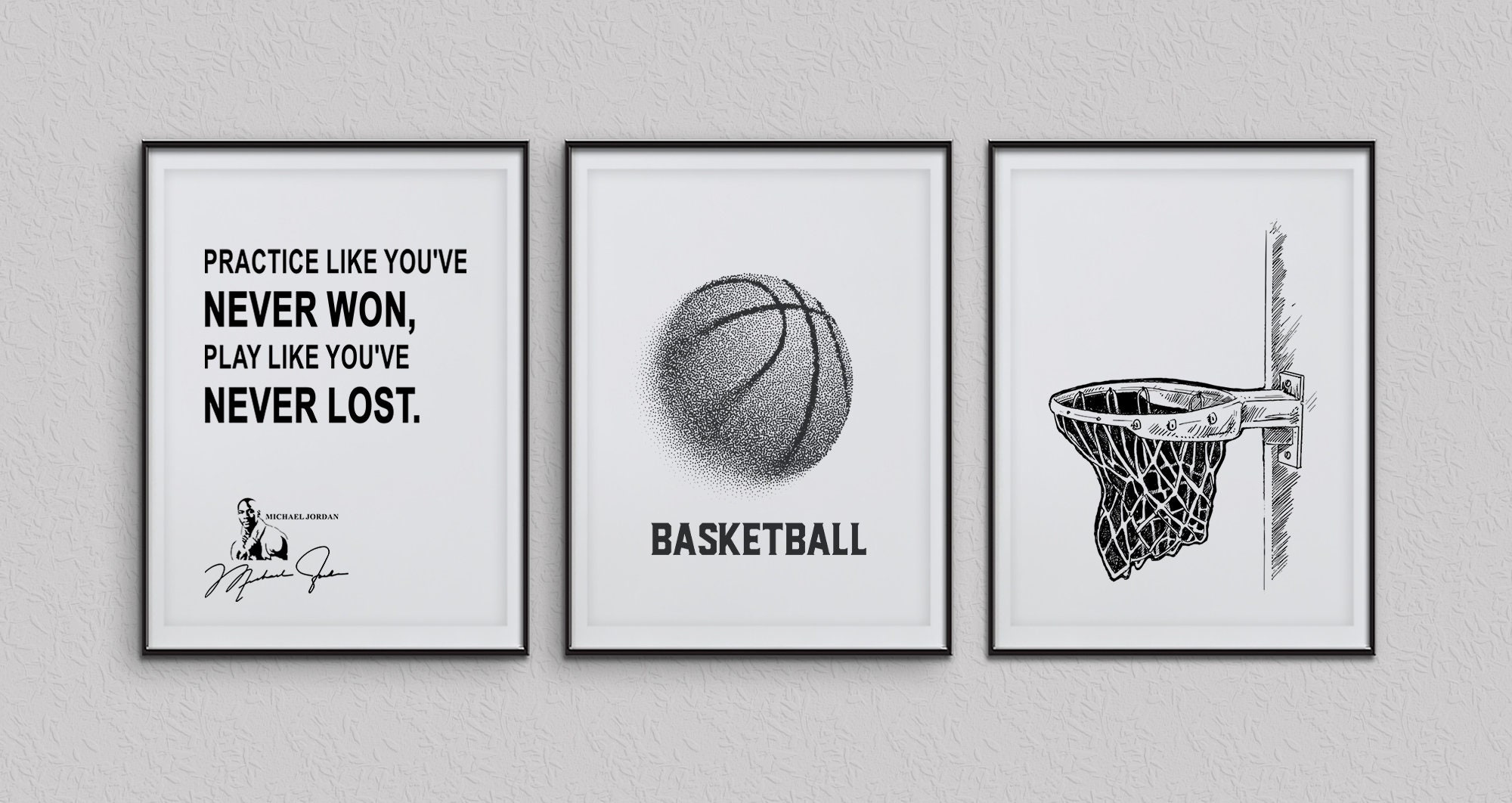 Michael Jordan Quote Basketball Hoop Print Set (digital Download) - Etsy