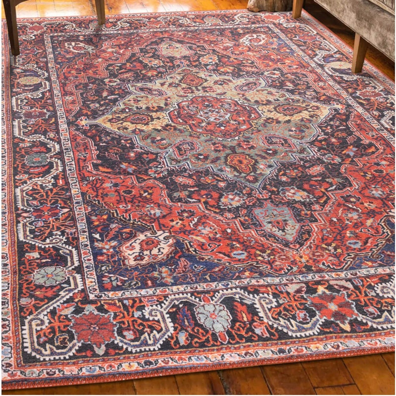 Red Oriental Rug - Etsy