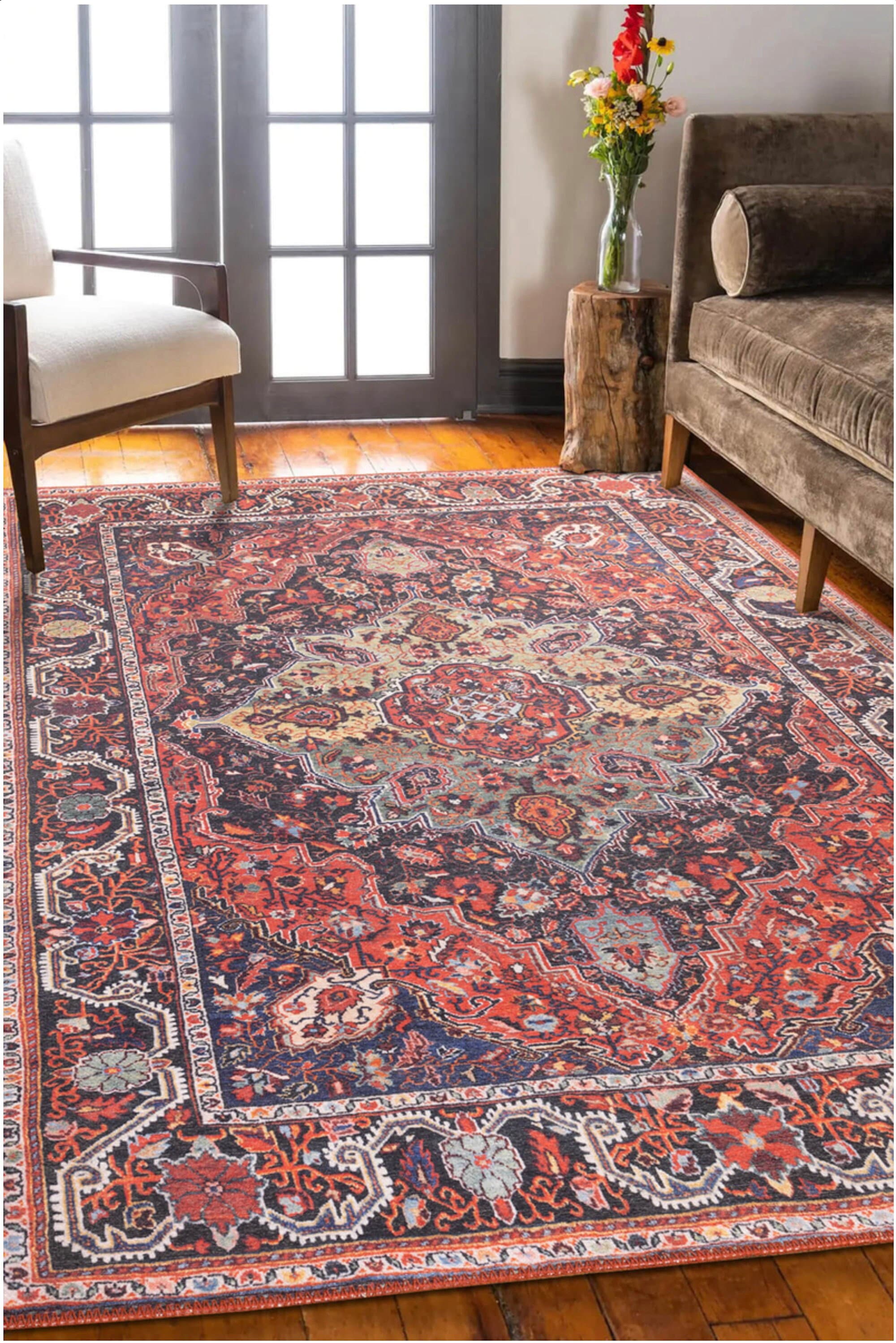 Persian Rug 8x10, Red Persian Rug, Oriental Rug 8x10, Decorative Area ...