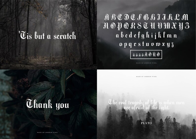 4 Premium Tattoo, Gothic Font 4 Cattedrale, the Ancient, Monastery ...