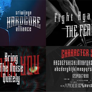 4 Gothic Tattoo Blackletter Typeface Font 3 Betcher, Delaroca, Gomsky ...