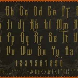 4 Gothic Tattoo Blackletter Typeface Font 3 Betcher, Delaroca, Gomsky ...