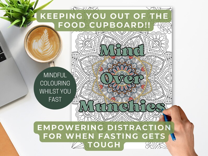 Fast Like a Girl Empowering Colouring Pages, Female Fasting Distraction ...