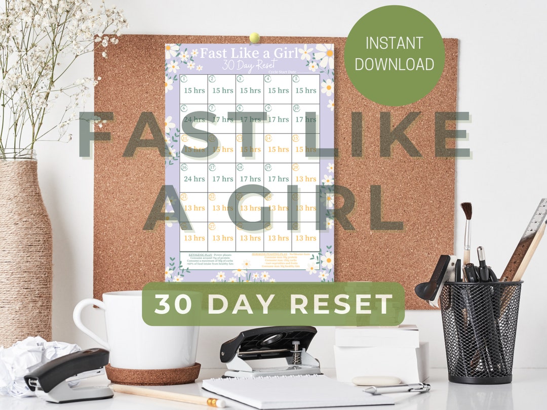 Fast Like a Girl 30 Day Reset - Etsy