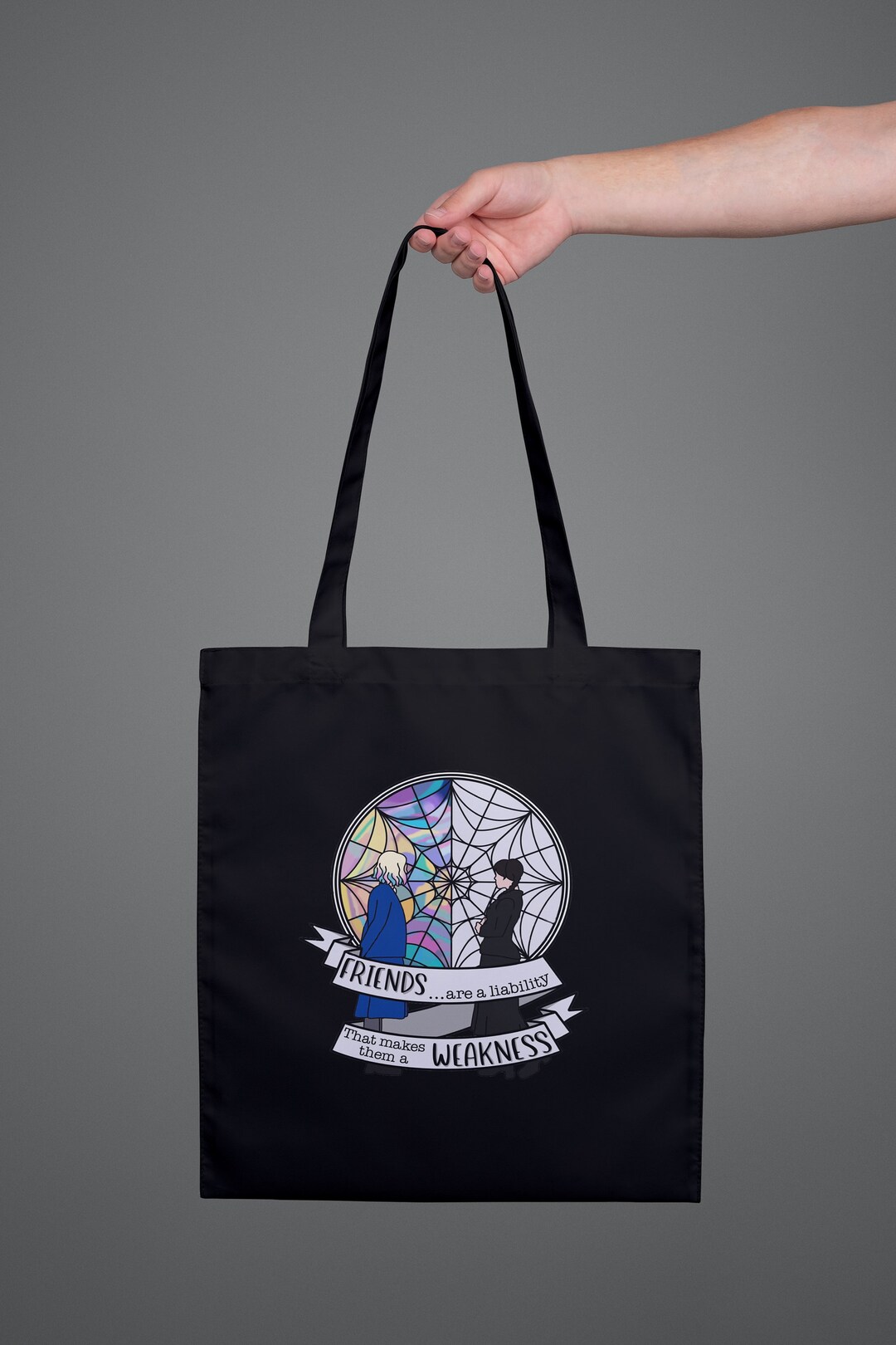 Addams Family Wednesday Addams Wheel Split Cotton Bag Perfect for ...