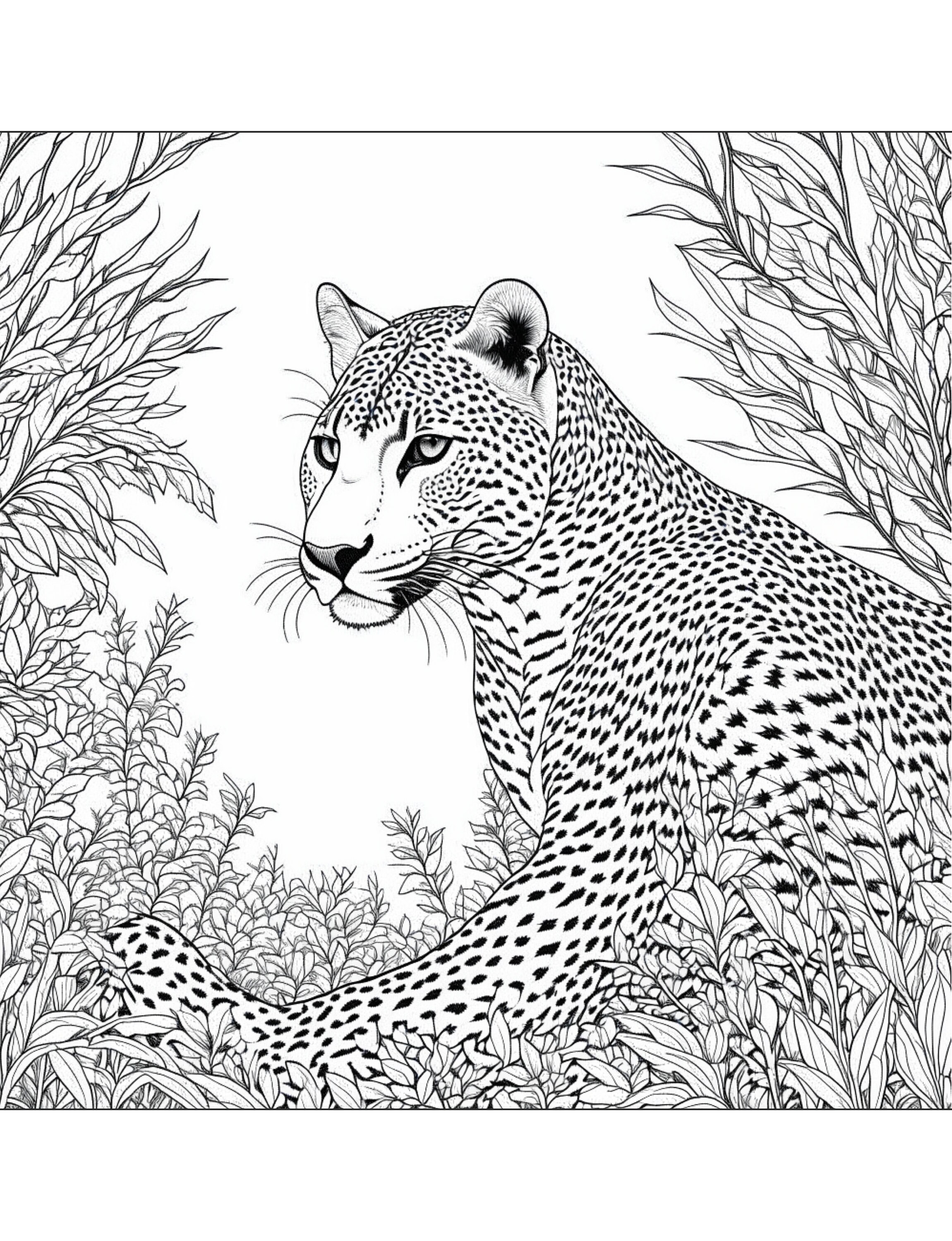 Animal Coloring Pages With Large Prints for Relaxation Cute - Etsy
