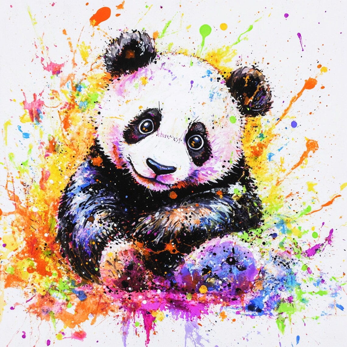 4 Panda Kids Room Art Photo Cartoon Decoration Children Bedroom ...