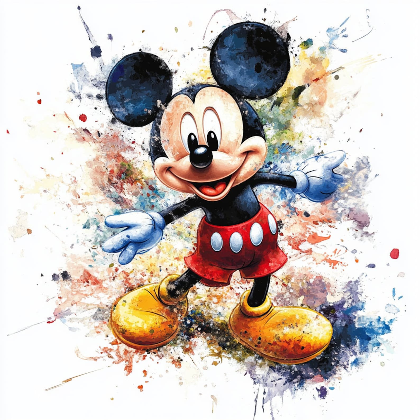 Mickey Mouse Kids Room Art Photo Cartoon Decoration Children Bedroom ...