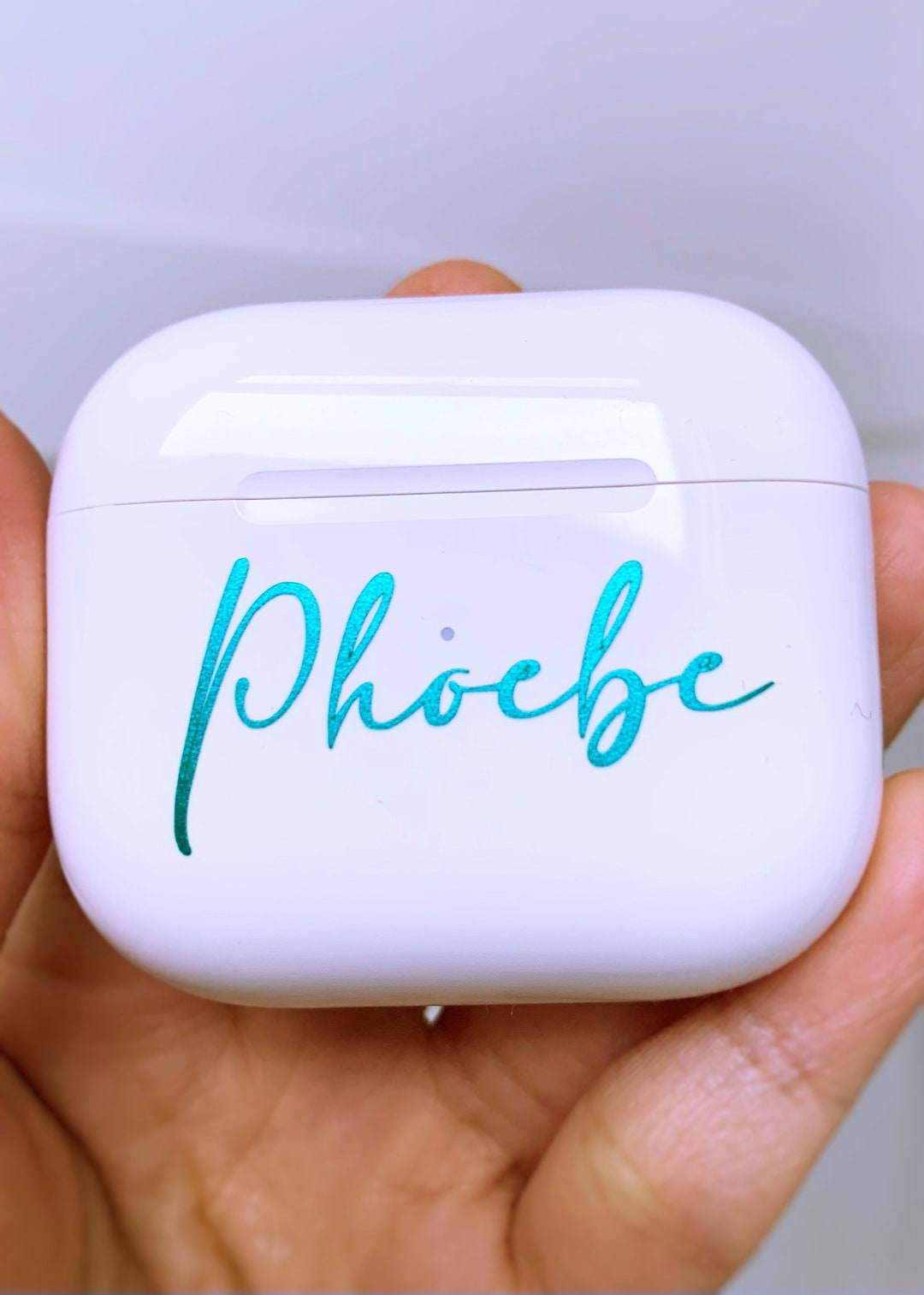 Airpods Personalised Name Decals - Vinyl Decals- Custom Name Sticker - Etsy