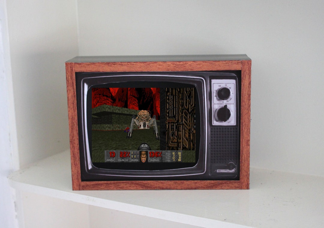 Doom Retro TV Photo Frame - Etsy