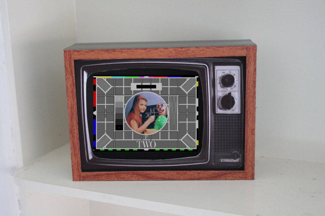 BBC Test Card - Retro TV Photo Frame - Etsy UK