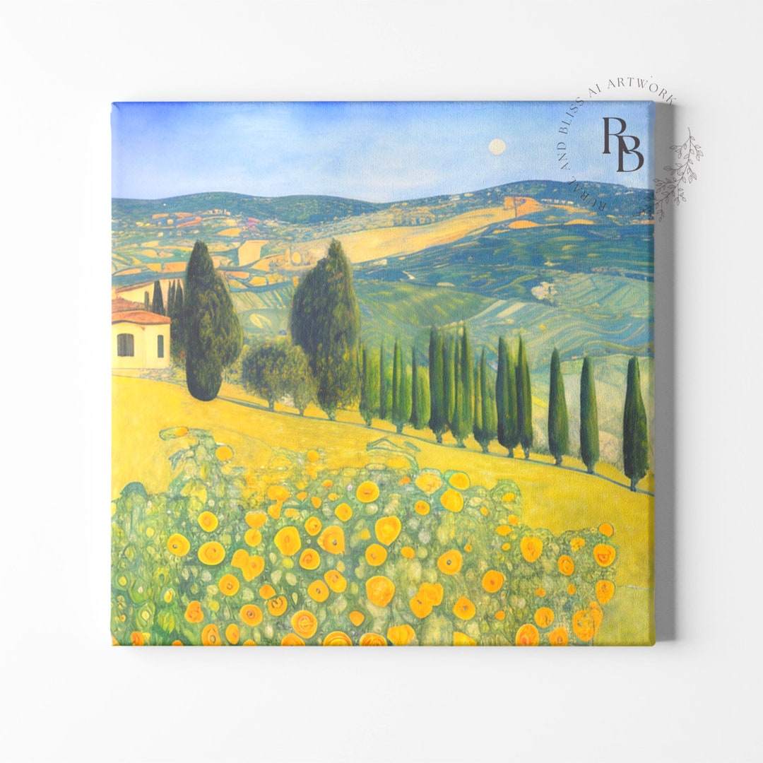 Tuscan Style Landcape, Ai Generated Wall Art, Decor, Printable Wall Art ...