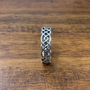 Sterling Silver Celtic Ring, Handmade Ring, 925 Silver Ring, Thumb Band, Celtic Band, Bijoux En ...