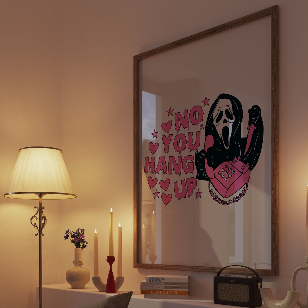 Pink Mean Girls Scream Halloween Poster | Digital Wall Art for Living ...