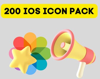 3d Ios Icon Pack - Etsy