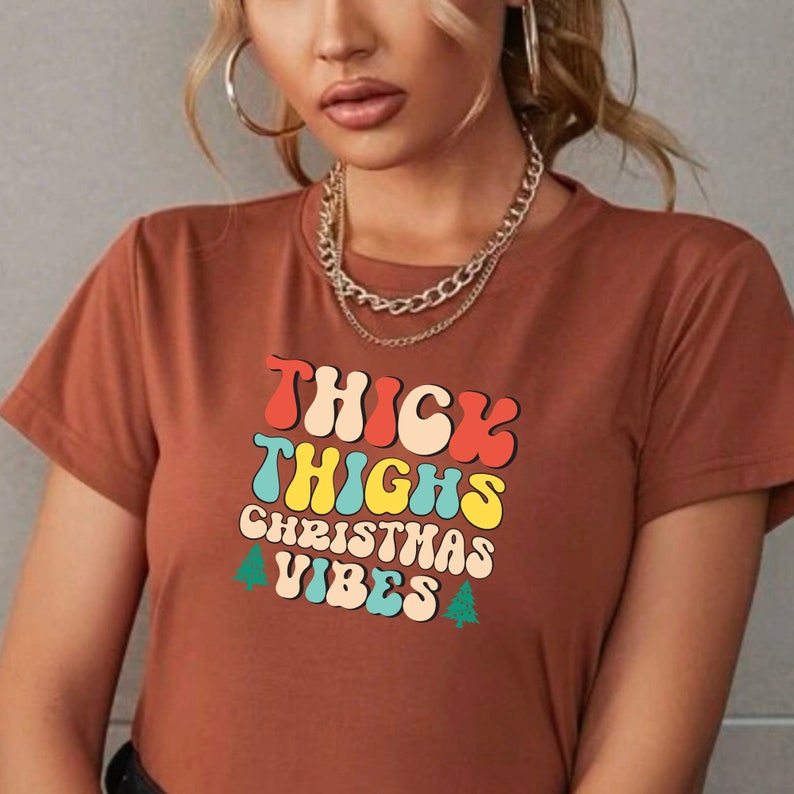 Thick Thighs Christmas Vibes SVG / Christmas SVG / Cut File / Cricut ...
