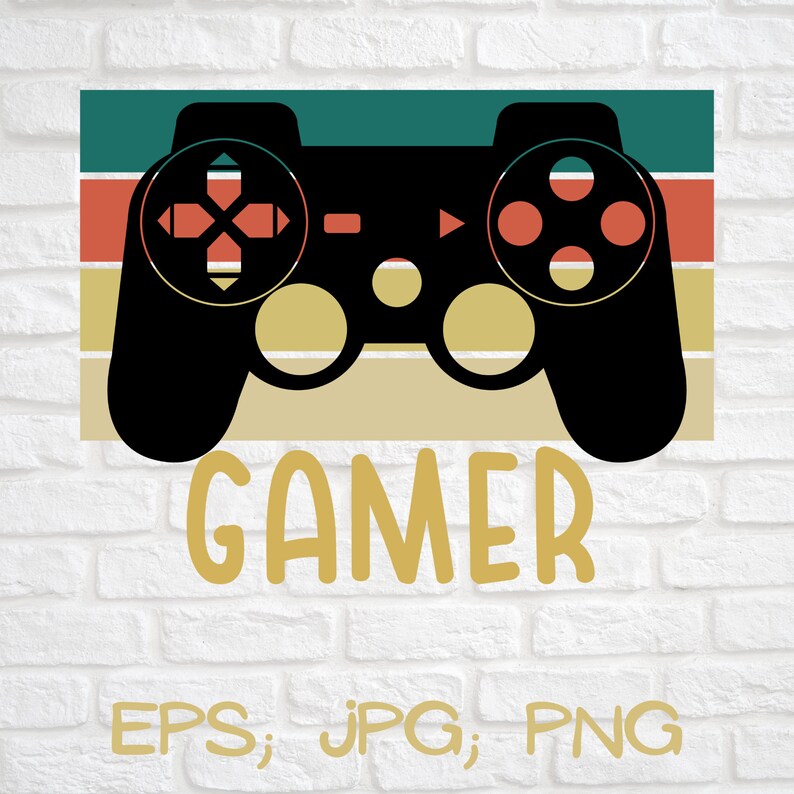 Gamer SVG / Retro Gamer SVG / Cut File / Cricut / Commercial Use ...