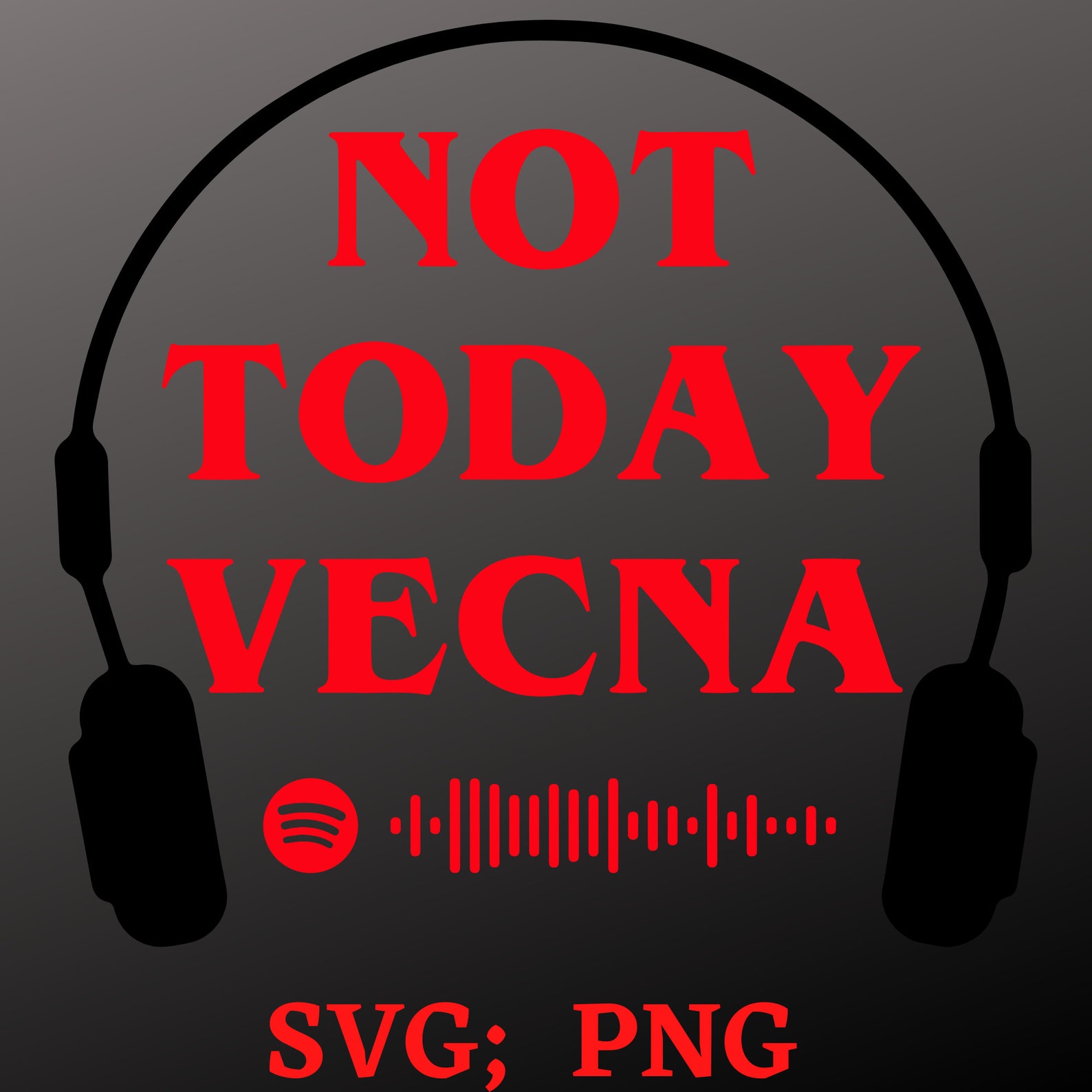 Not Today Vecna SVG / Stranger Things SVG / Cut File / Cricut ...