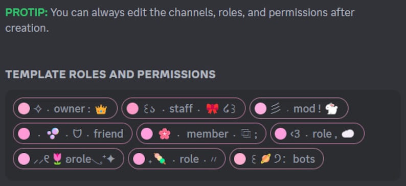 Kawaii Pink Discord Server Template for Twitch Streamer (instant ...