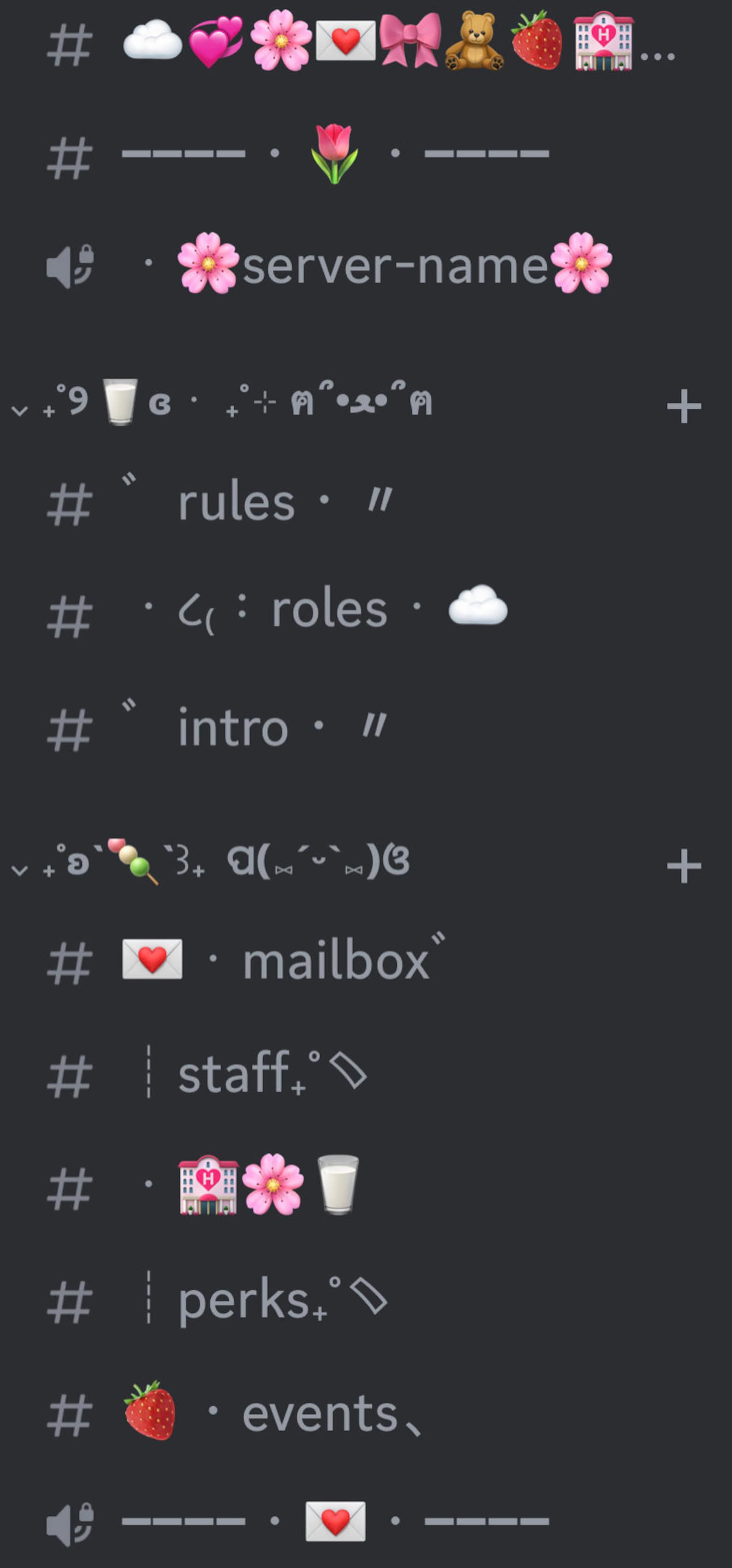 Pink Discord Server Template, Customizable Roles (instant Download - Etsy