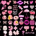 250+ Kawaii Pink Emotes for Twitch Streamer | Pink Aesthetic Emotes for ...