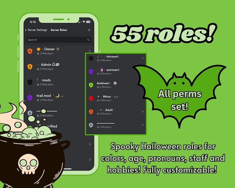 Halloween Discord Server Template for Twitch Streamer | Spooky Fall ...