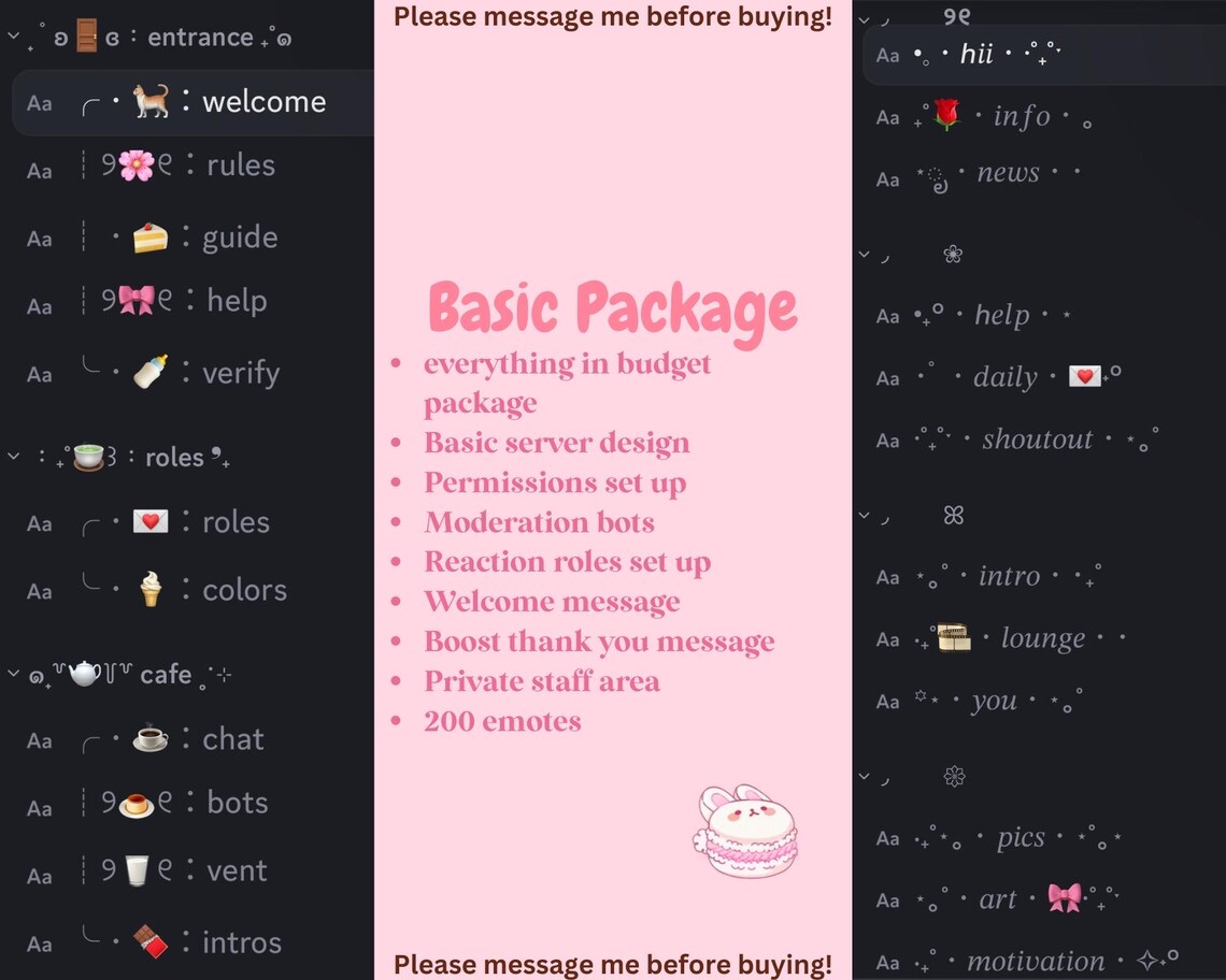 CUSTOM Aesthetic Discord Server for Gaming/twitch | Personalized ...