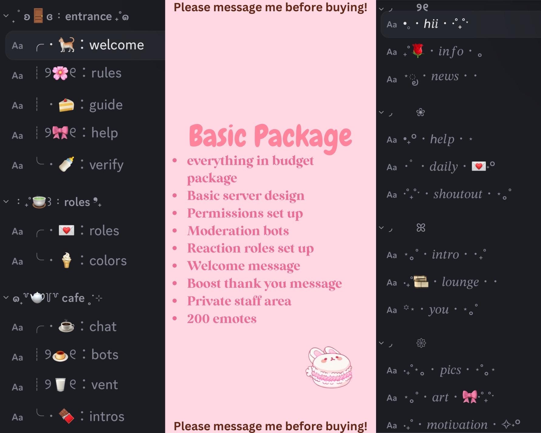 CUSTOM Aesthetic Discord Server for Gaming/twitch | Personalized ...