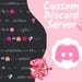 Custom Discord Server | Gaming/twitch, Kawaii Layout - Etsy