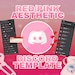 Red/pink Aesthetic Discord Template INSTANT DOWNLOAD - Etsy