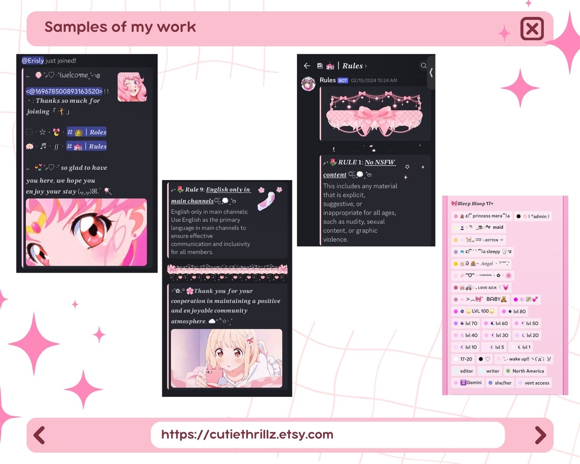 CUSTOM Aesthetic Discord Server for Gaming/twitch | Personalized ...