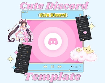 Cute Kawaii Aesthetic Discord Server Template - Etsy UK