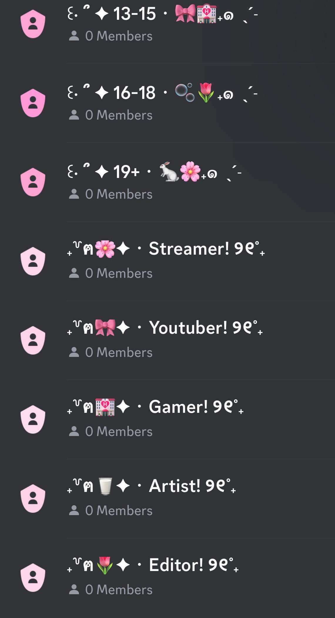 Pink and White Aesthetic Discord Server for Twitch Streamer Discord ...