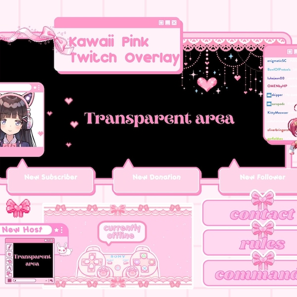 Slime Twitch Overlays - Etsy