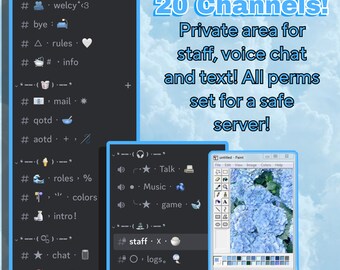 Cute Celestial Aesthetic Discord Server Template