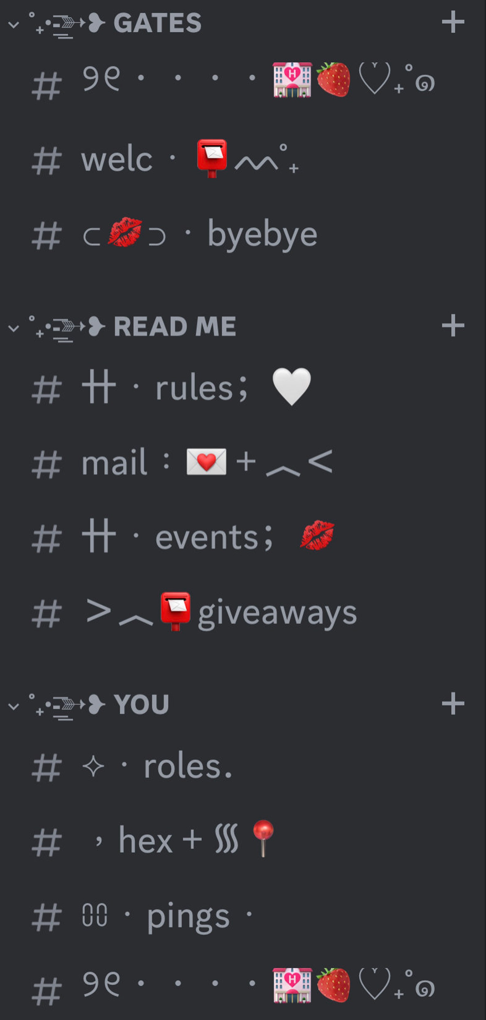 Red/pink Aesthetic Discord Template INSTANT DOWNLOAD - Etsy