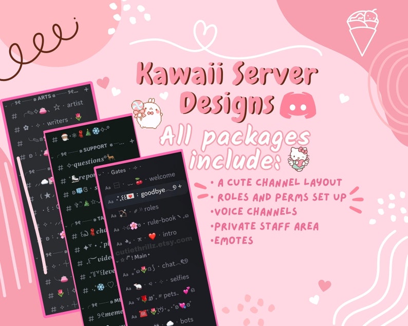 CUSTOM Aesthetic Discord Server for Gaming/twitch Personalized Discord ...