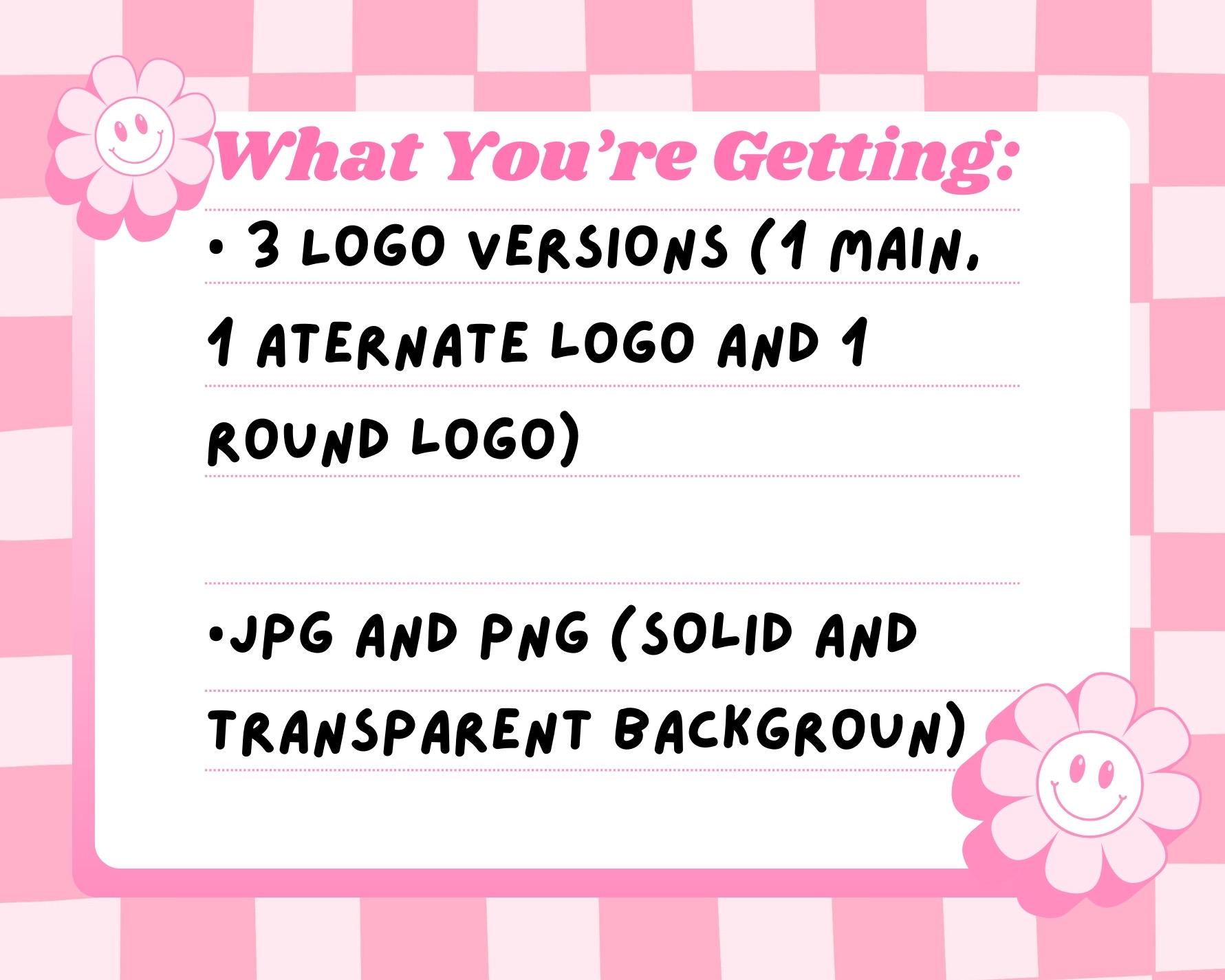 Custom Y2K Logo Design | Cute Logo Commissions | Kawaii Business Logo ...