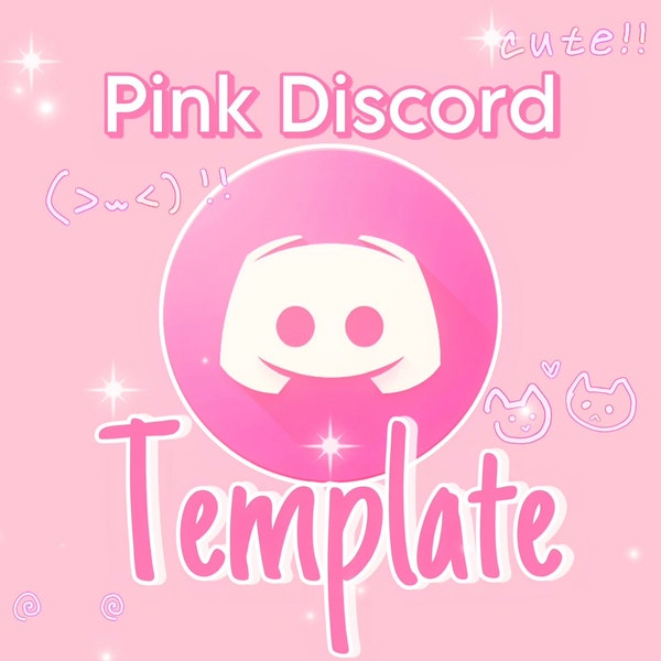 Pink Discord Template - Etsy