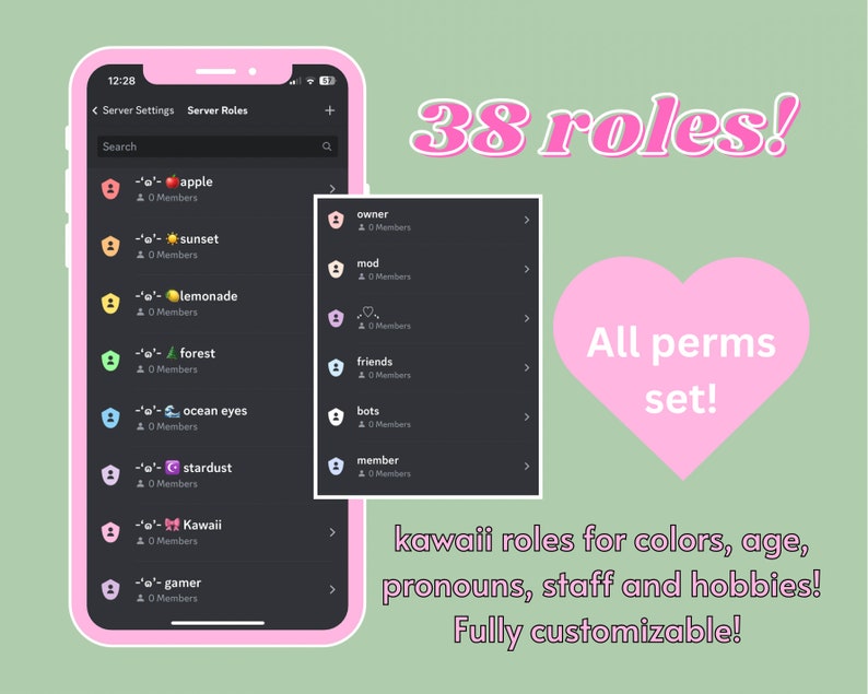 Kawaii Gamer Girl Discord Server Template INSTANT DOWNLOAD | Gaming ...