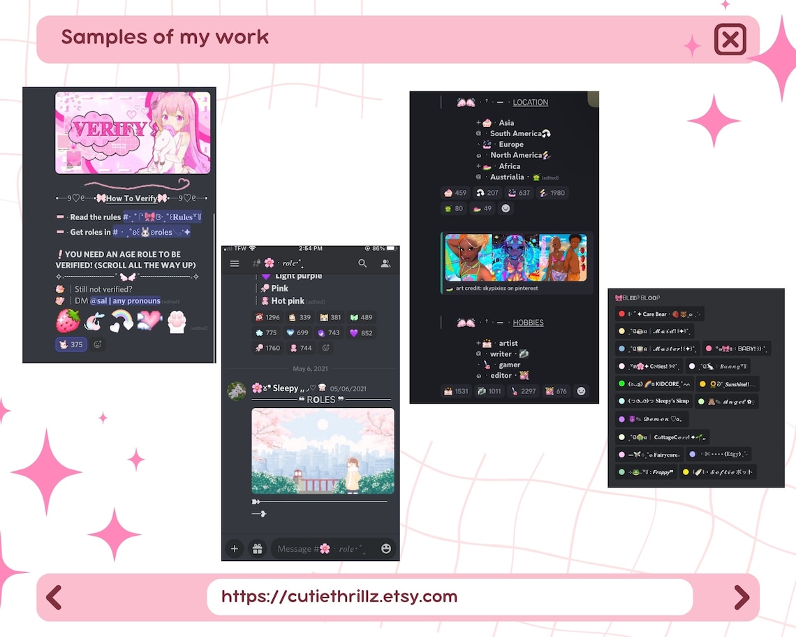 CUSTOM Aesthetic Discord Server for Gaming/twitch | Personalized ...