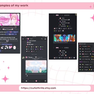 Custom Discord Server | Gaming/twitch, Kawaii Layout - Etsy