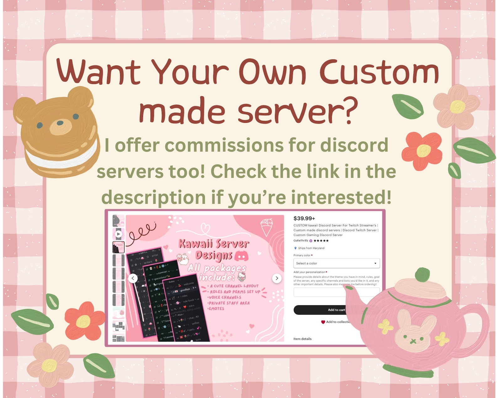 Kawaii Discord Server Template | Kidcore Theme (instant Download) - Etsy