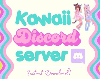 Cute Kawaii Aesthetic Discord Server Template - Etsy