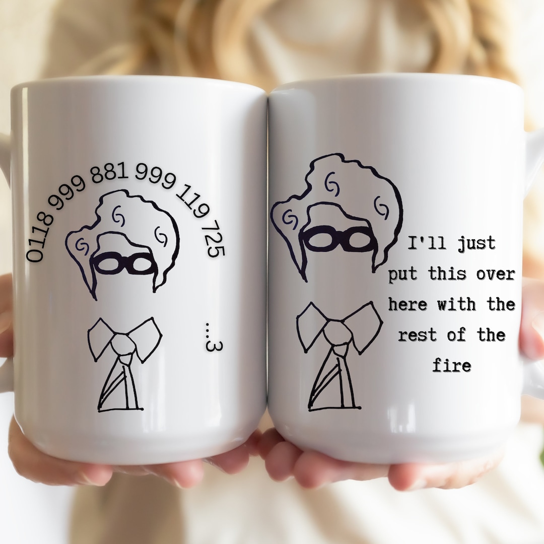 IT Crowd Moss Mug, Two Designs on One Cup, Extra Large Maurice Moss ...