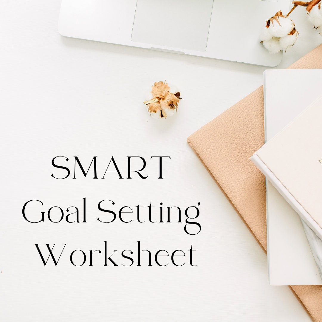 SMART Goal Setting Worksheet Printable – Personal Goal Planner, Instant ...