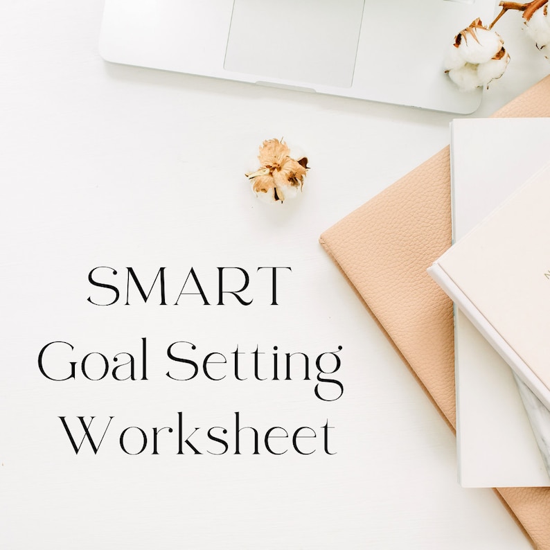 SMART Goal Setting Worksheet Printable – Personal Goal Planner, Instant ...