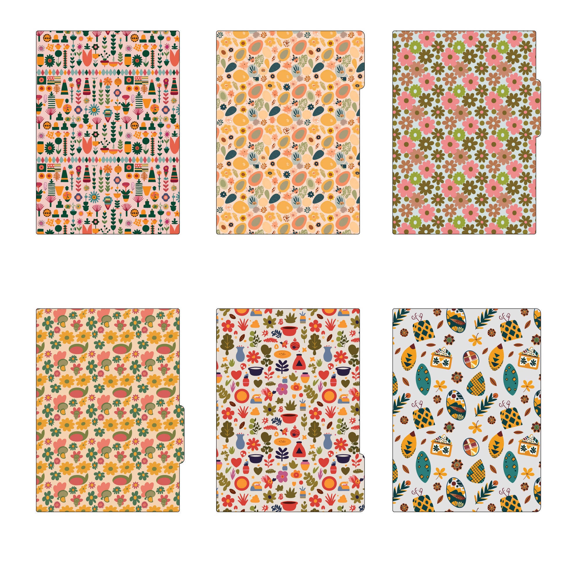 A5 Notebook 4-tab Dividers SVG | Printable Planner Dividers | Cutting ...