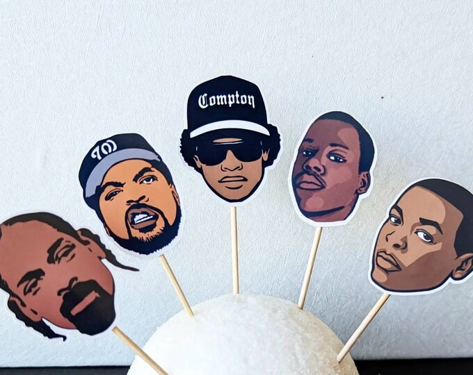 Rapper Cupcake Topper - Rap Music - Mini Toppers - 12 Count - Etsy