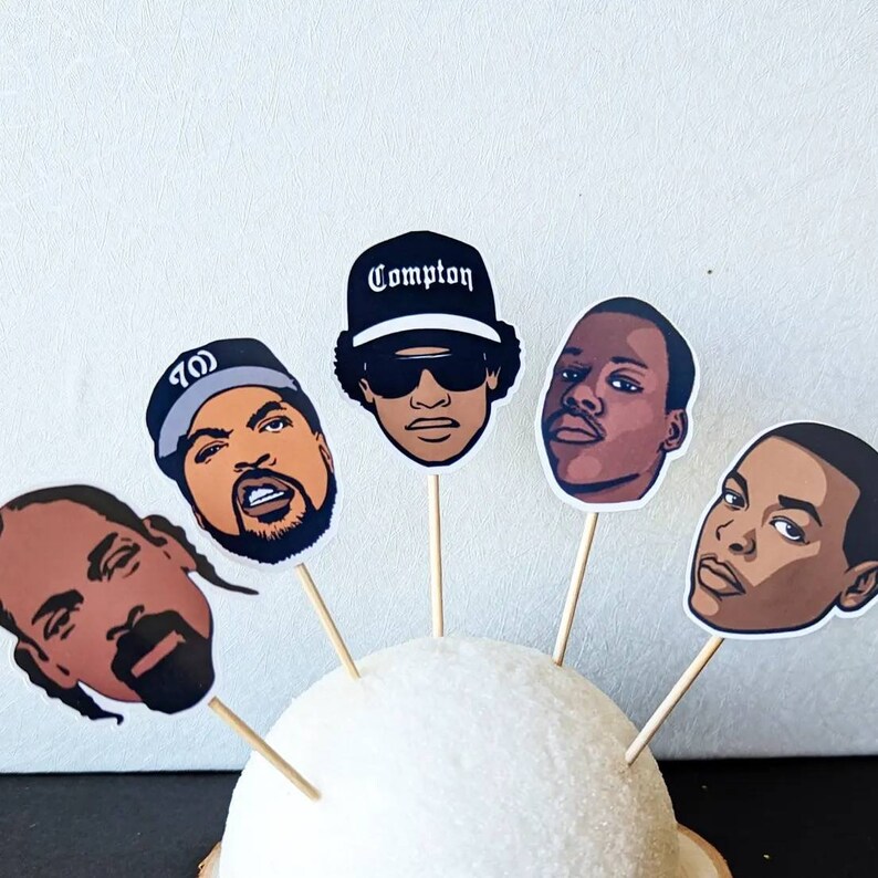 Rapper Cupcake Topper Rap Music Mini Toppers 12 Count - Etsy